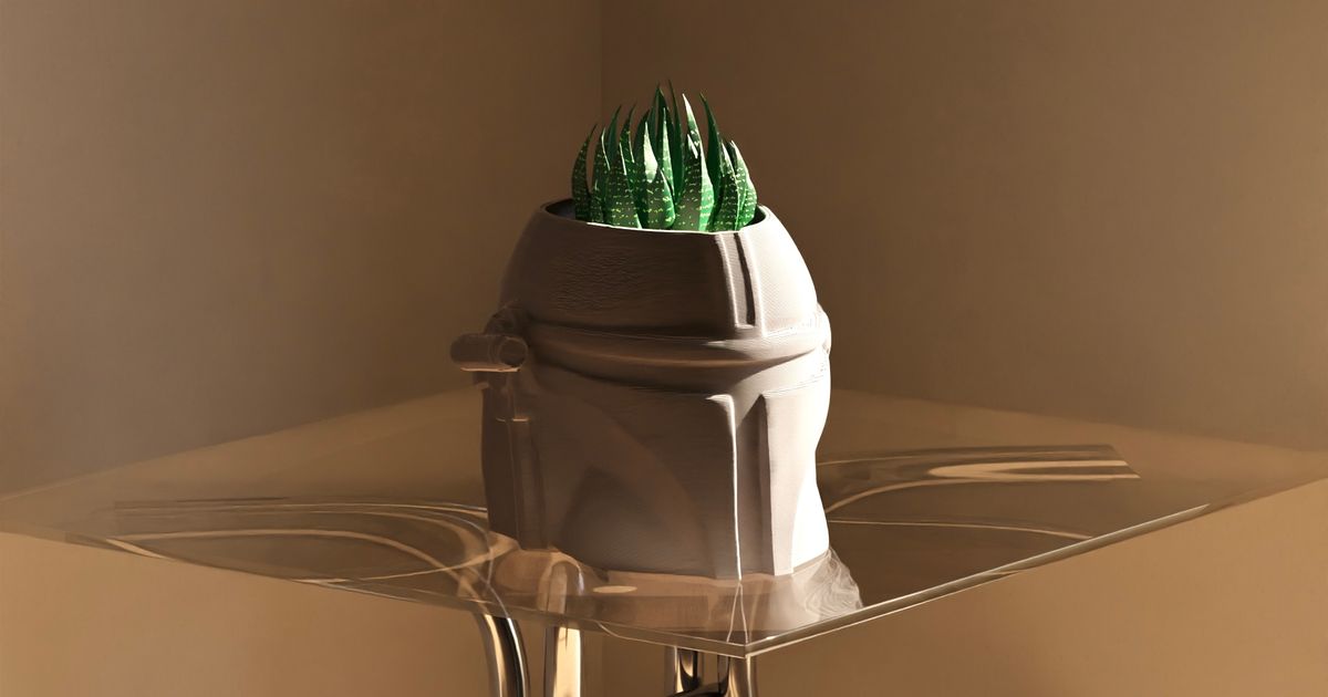 The Mandalorian - Star Wars Pot Plant by CalebTimoteo | Download free ...