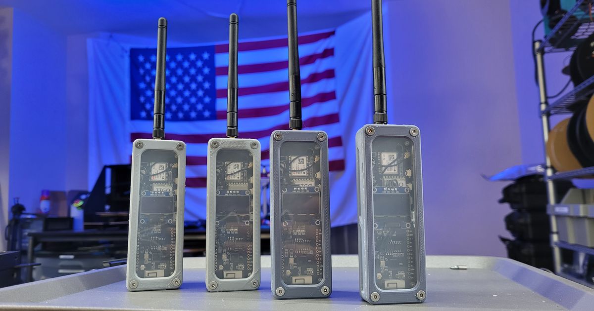 T-beam Enclosure Urban (Meshtastic) by Canine Defense Technologies ...