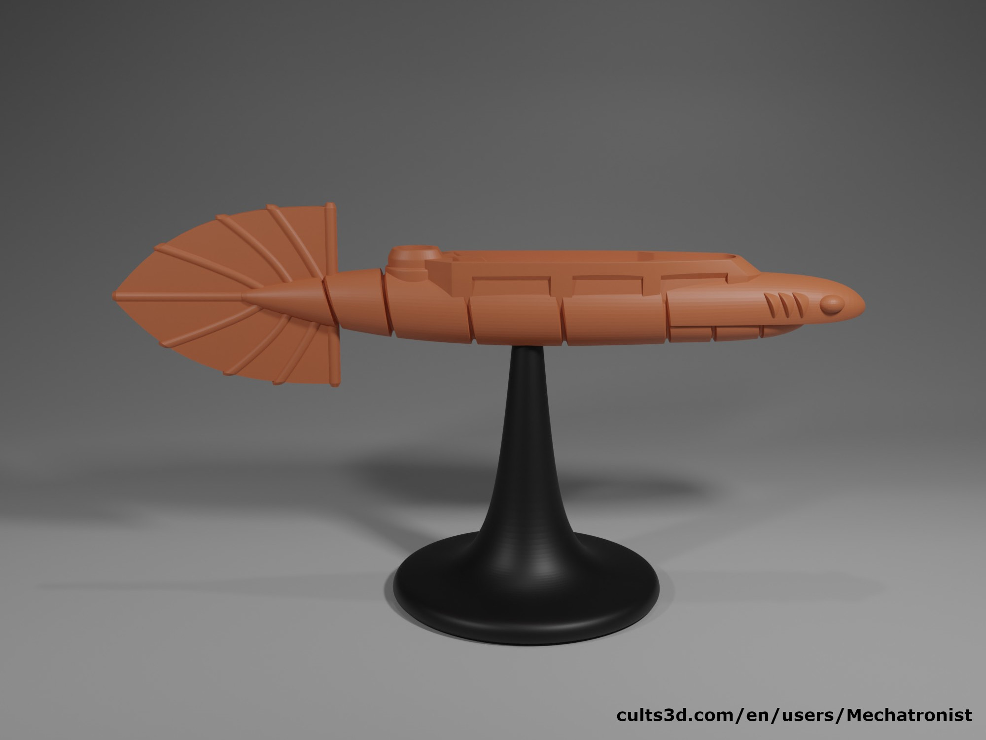 Eel Ship Spelljammer Miniature from dnd 2e by Mechatronist | Download ...