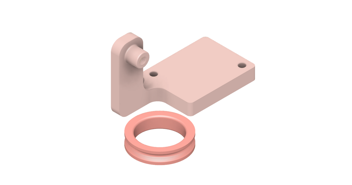 Roller for top feed into the CR6 SE filament Sensor by lunny | Download ...