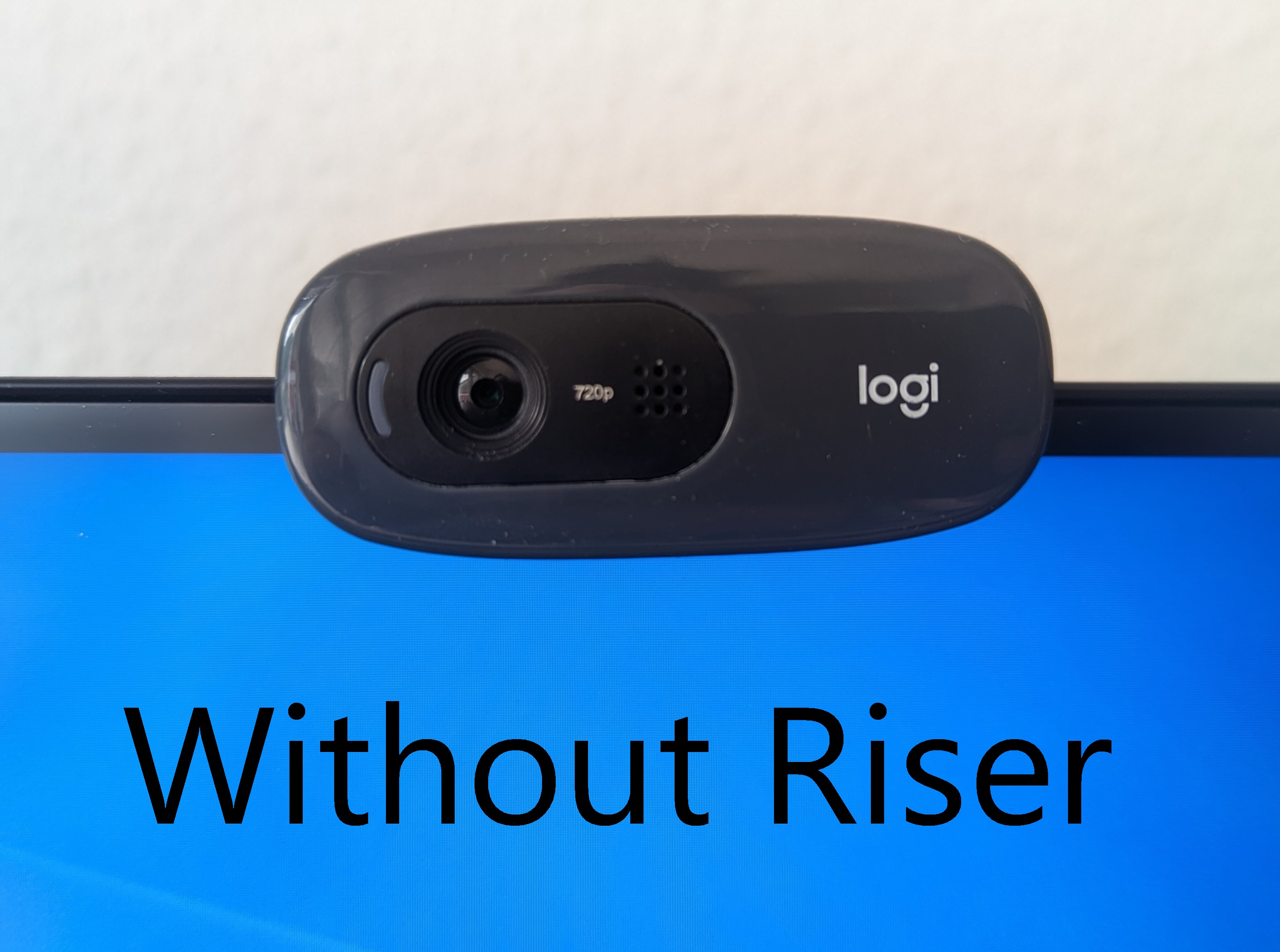 Webcam Spacer/Riser for thick Monitors (Logitech C270) by jandi ...