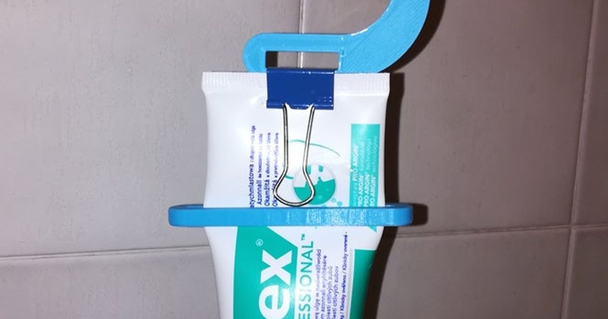 Toothpaste Hanger and Squeezer by Chrlee | Download free STL model ...