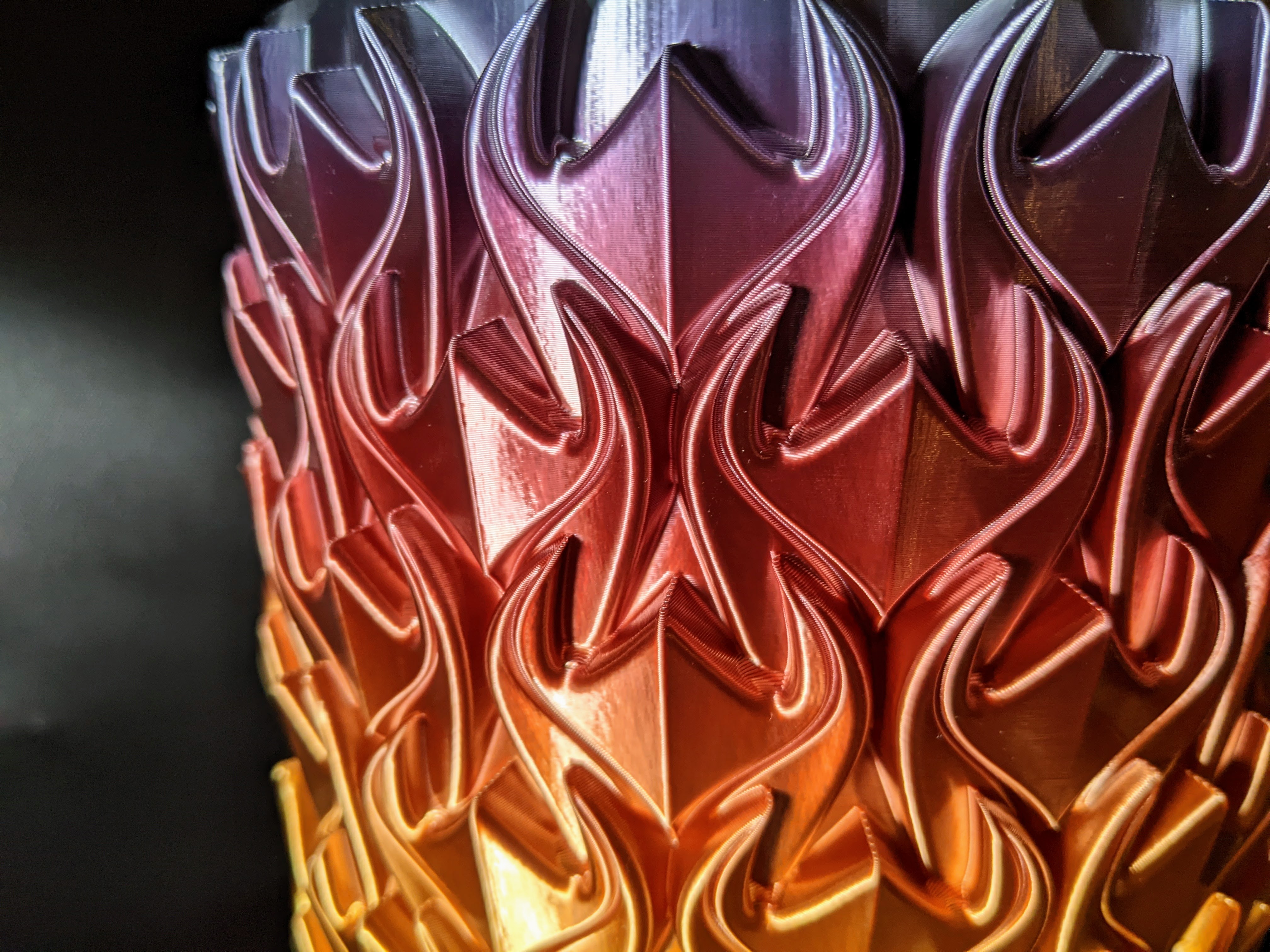 Fire Dragon Scale Vase by Grandpa 3DPrints | Download free STL model ...