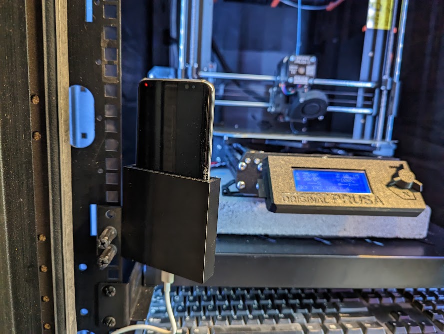 1U Server Rack Phone Mount by Pluto3301 | Download free STL model ...