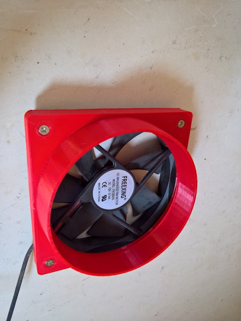 Repurposing 120mm ATX fan for ventilation with cover. by Hunterius ...