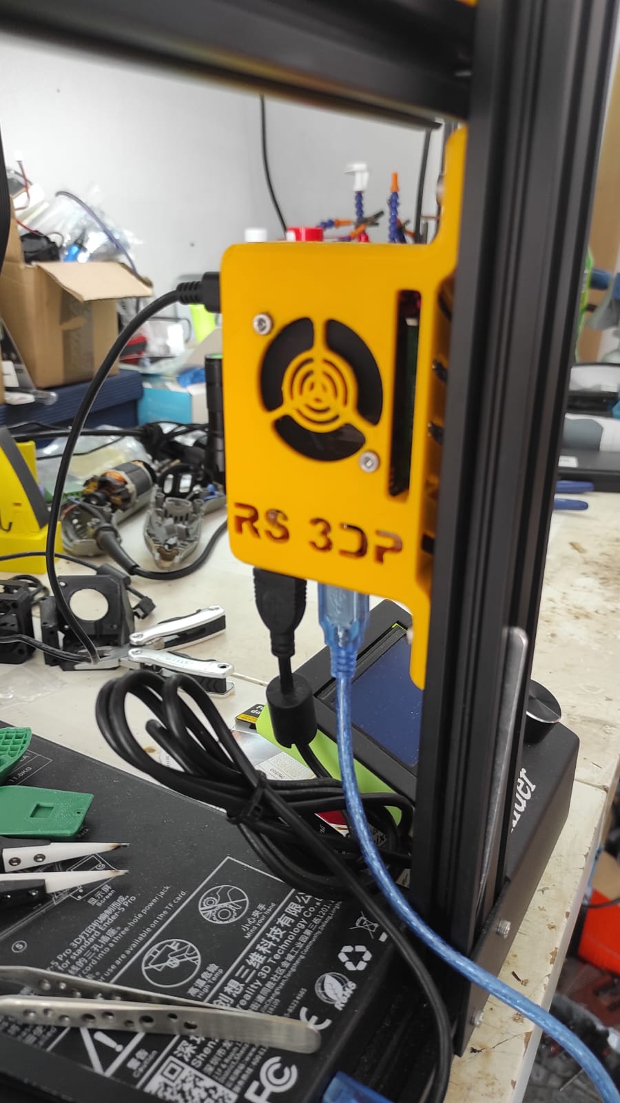 Ender 5 Raspberry Pi 4b case with 2040 extrusion mount (OctoPi)and 4040 ...