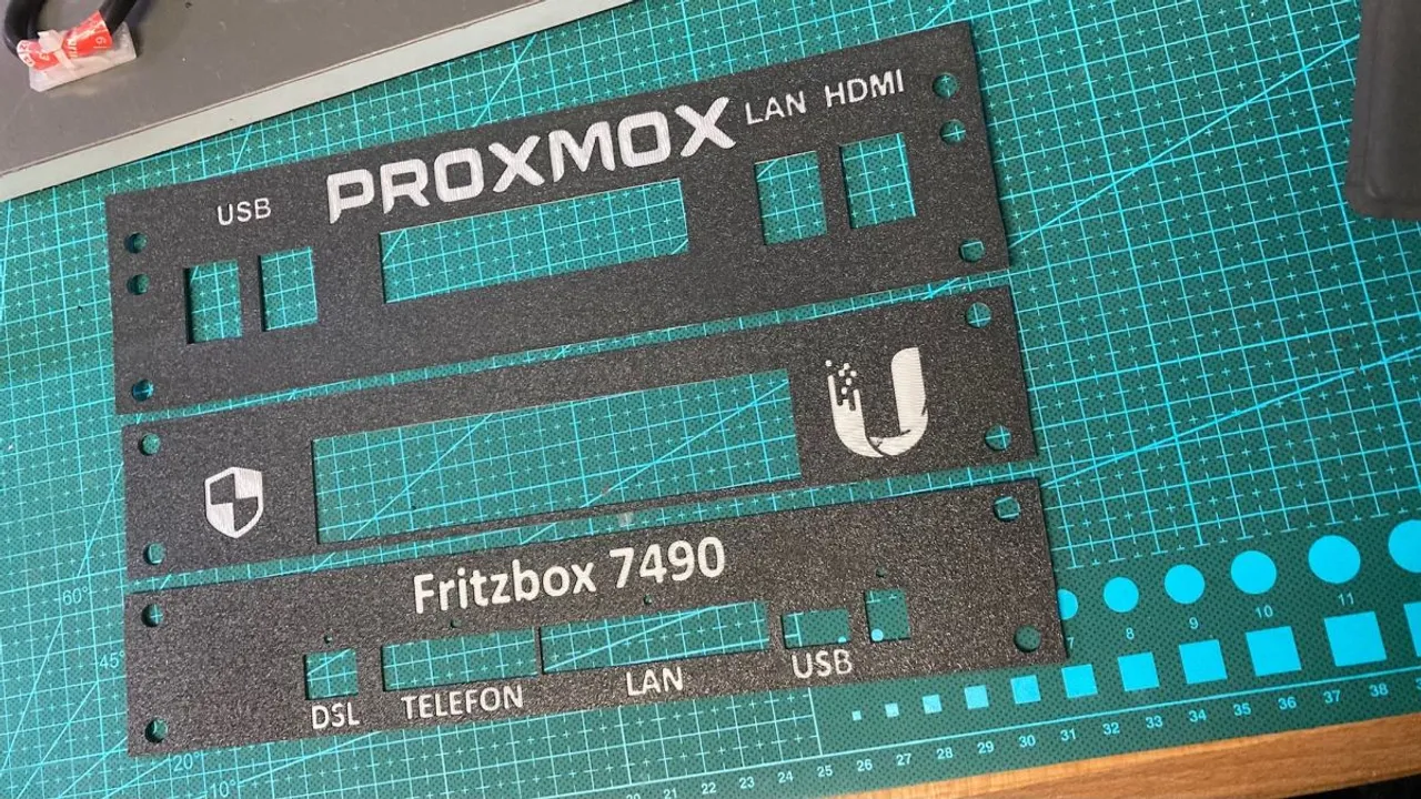 10" Unifi + Fritzbox 7490 + Intel NUC - Network Rack Project by ...