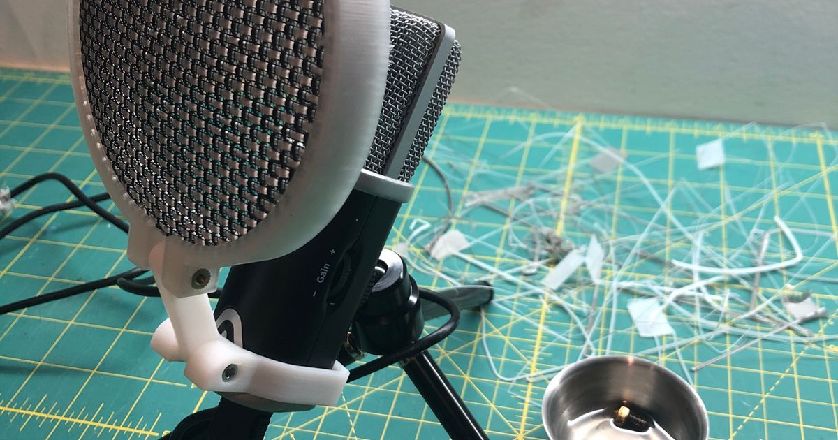 Mic Pop Filter (for Apogee Mic) by XeriSystems | Download free STL ...