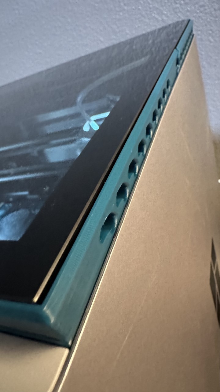 Bambu Lab X1C - Top glass riser / mount with vents and magnet support ...