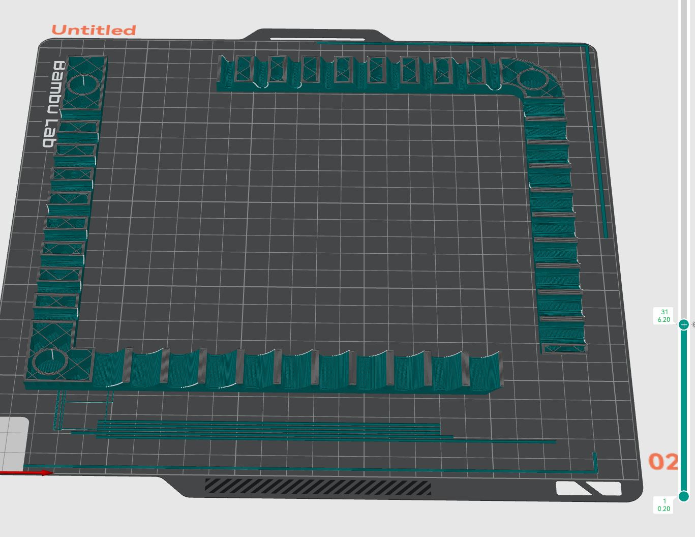 Bambu Lab X1C - Top glass riser / mount with vents and magnet support ...
