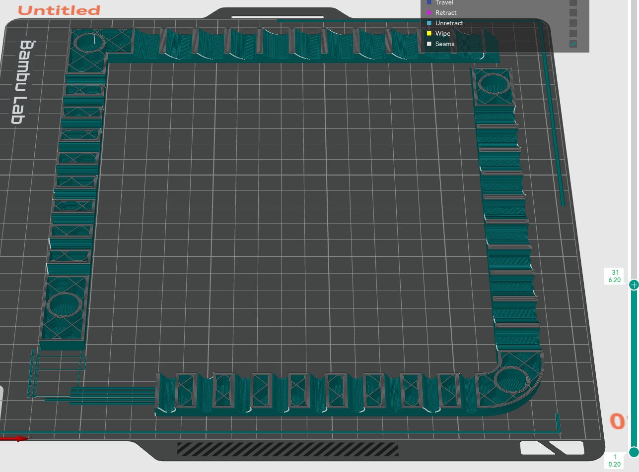 Bambu Lab X1C - Top glass riser / mount with vents and magnet support ...