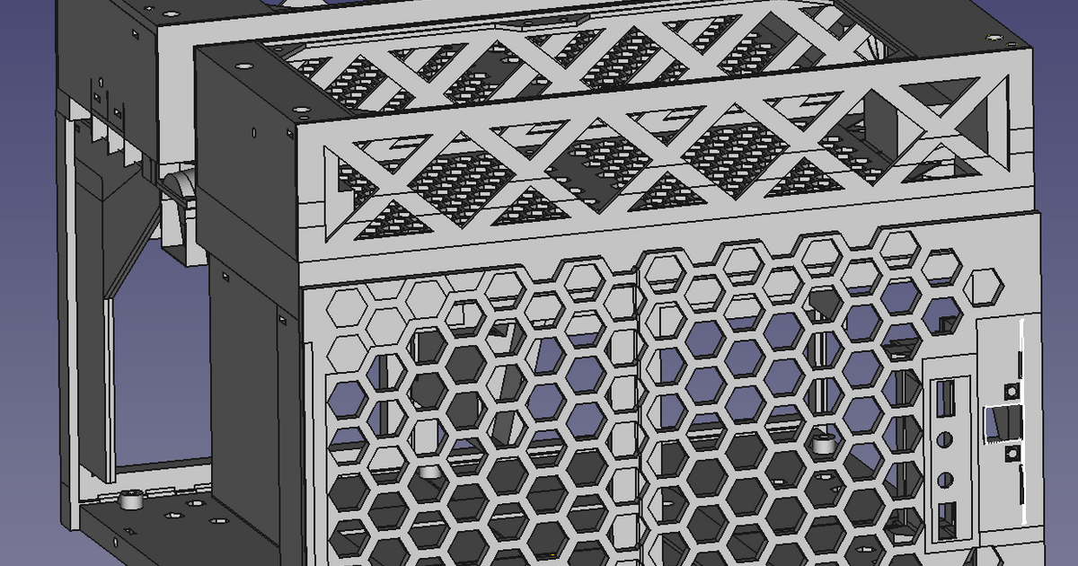 Minimum volume ATX case V0.35 by OBSComplete | Download free STL model ...