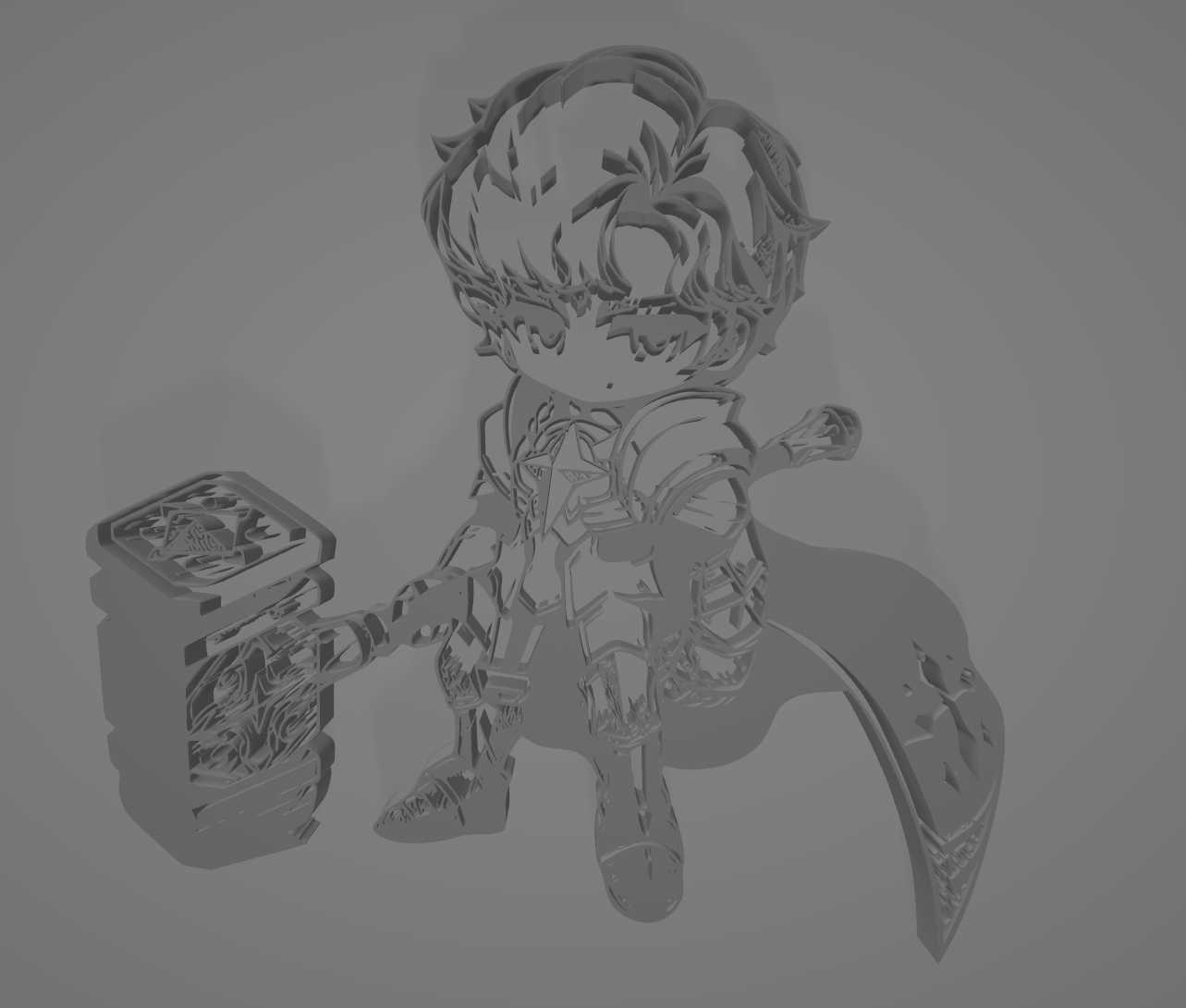 Maplestory - Paladin por jinghuang | Descargar modelo STL gratuito ...