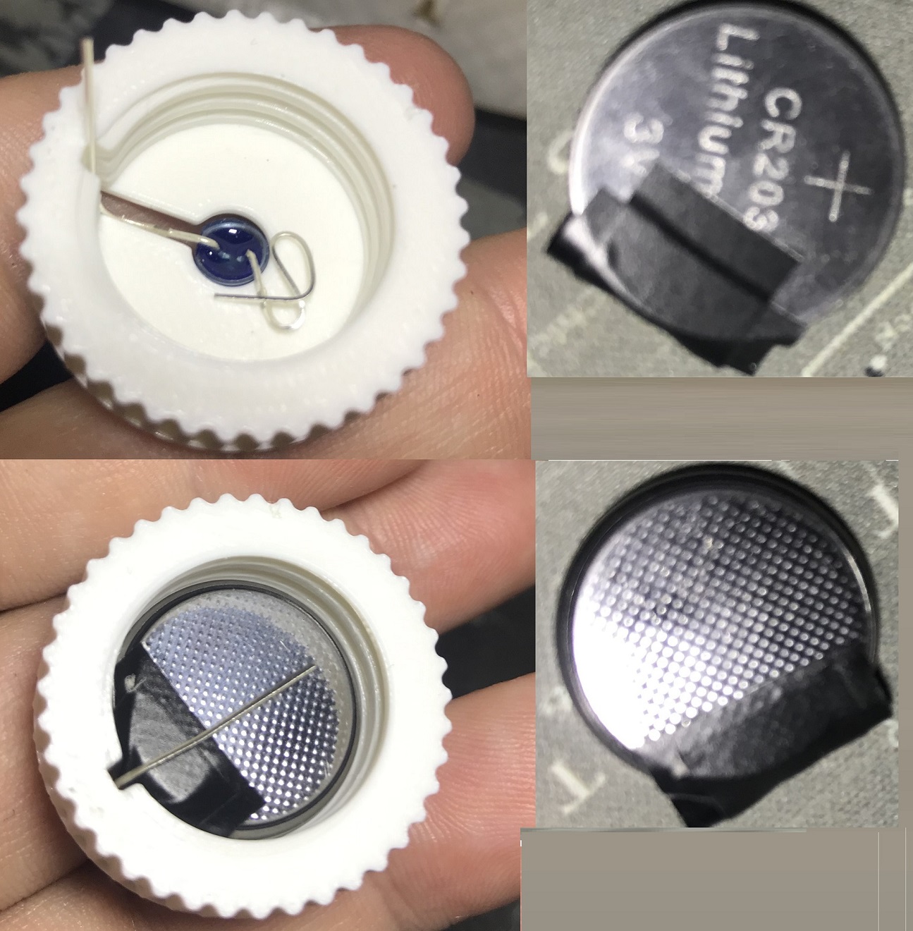 Simple 2032 battery holder with LED (aka Tea light) por Tom Idea C ...