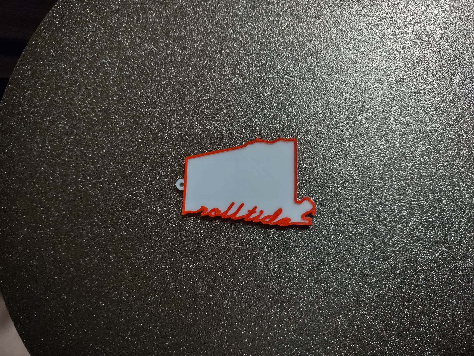Alabama Roll Tide Keychain by Billy Young | Download free STL model ...