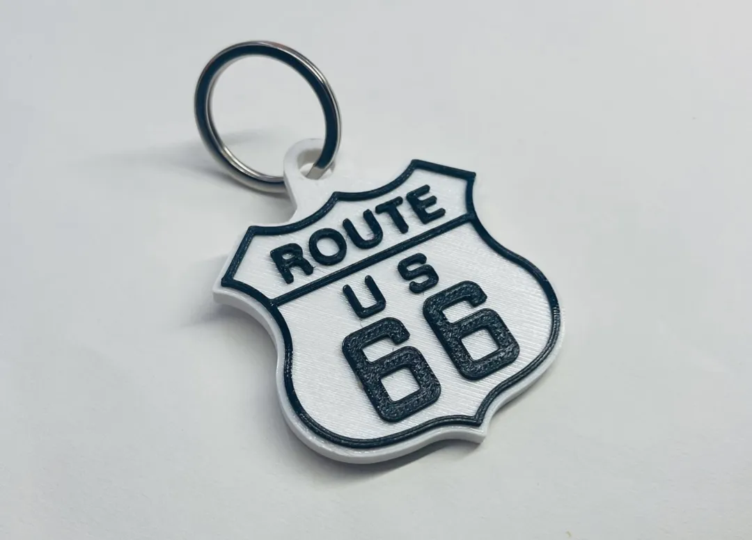 Route 66 Keychain by MrViddy | Download free STL model | Printables.com