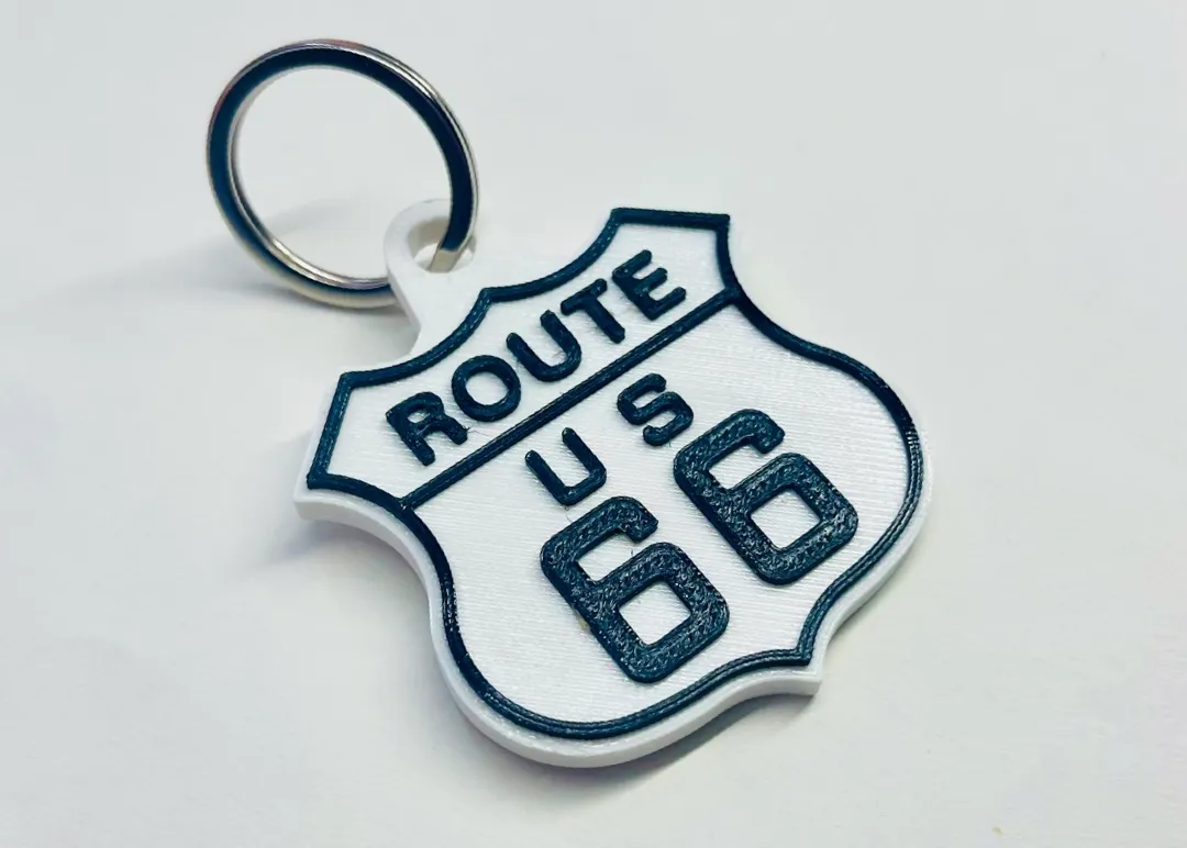 Route 66 Keychain by MrViddy | Download free STL model | Printables.com
