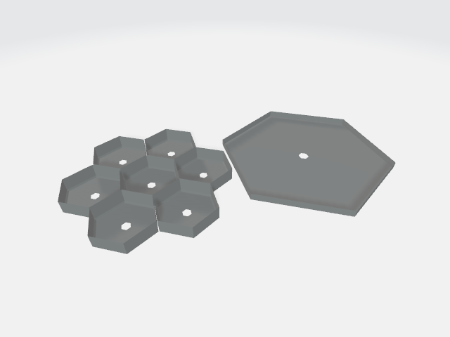 hexagon flower by kunci | Download free STL model | Printables.com