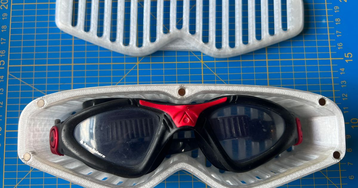 Case for Swimming Goggles by w00h | Download free STL model ...
