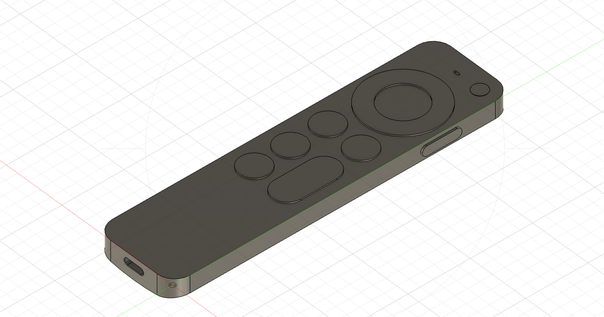 Model of Apple TV Siri Remote 3. Generation by Niklas | Download free ...