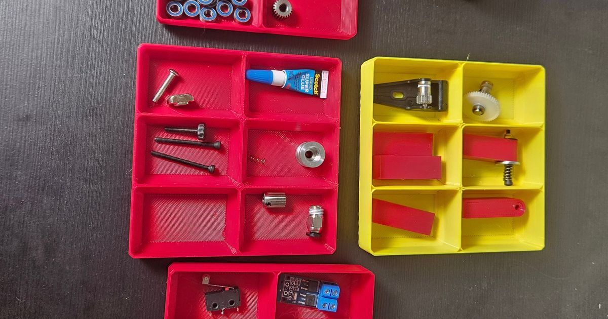 Fastest Small Parts Tray Organizer (Stackable) by 3D Printing Ideas ... Fastest Small Parts Tray Organizer (Stackable) by 3D Printing Ideas ...