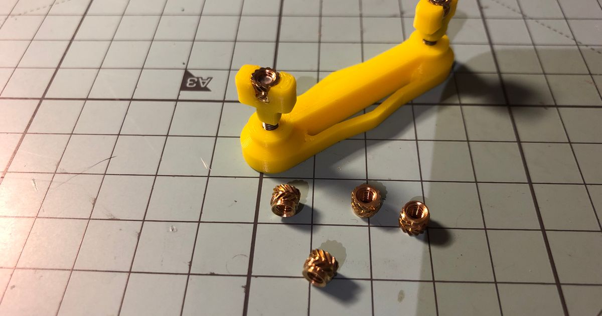 M3 Skadis T-Nut with threaded brass Insert by B0rax | Download free STL ...