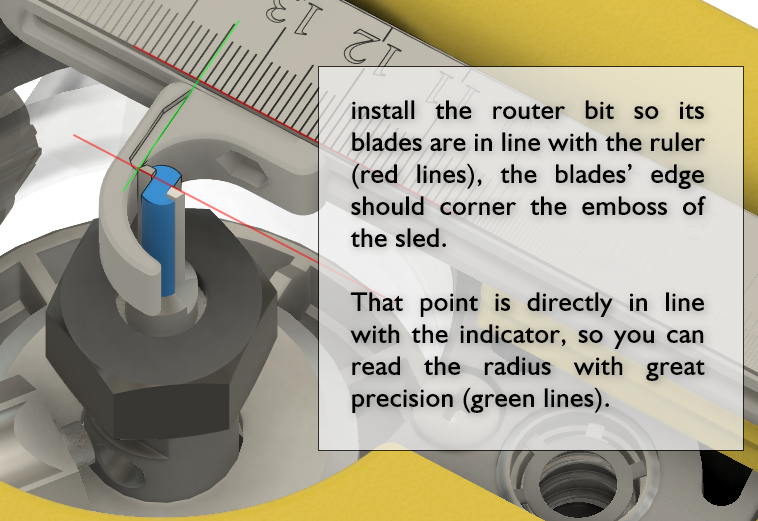 Radius Indicator for router circle-cutting jigs by LucMeister ...