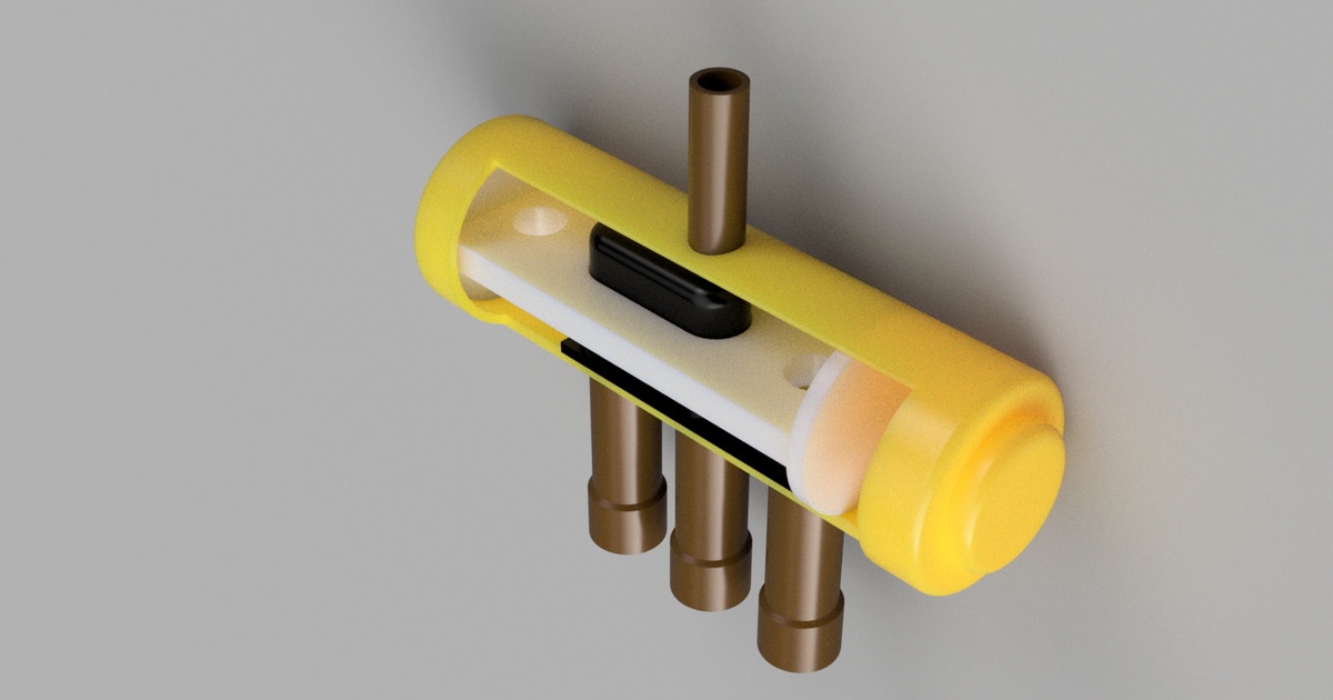 HVAC reversing valve cut away model by The_Claw | Download free STL ...
