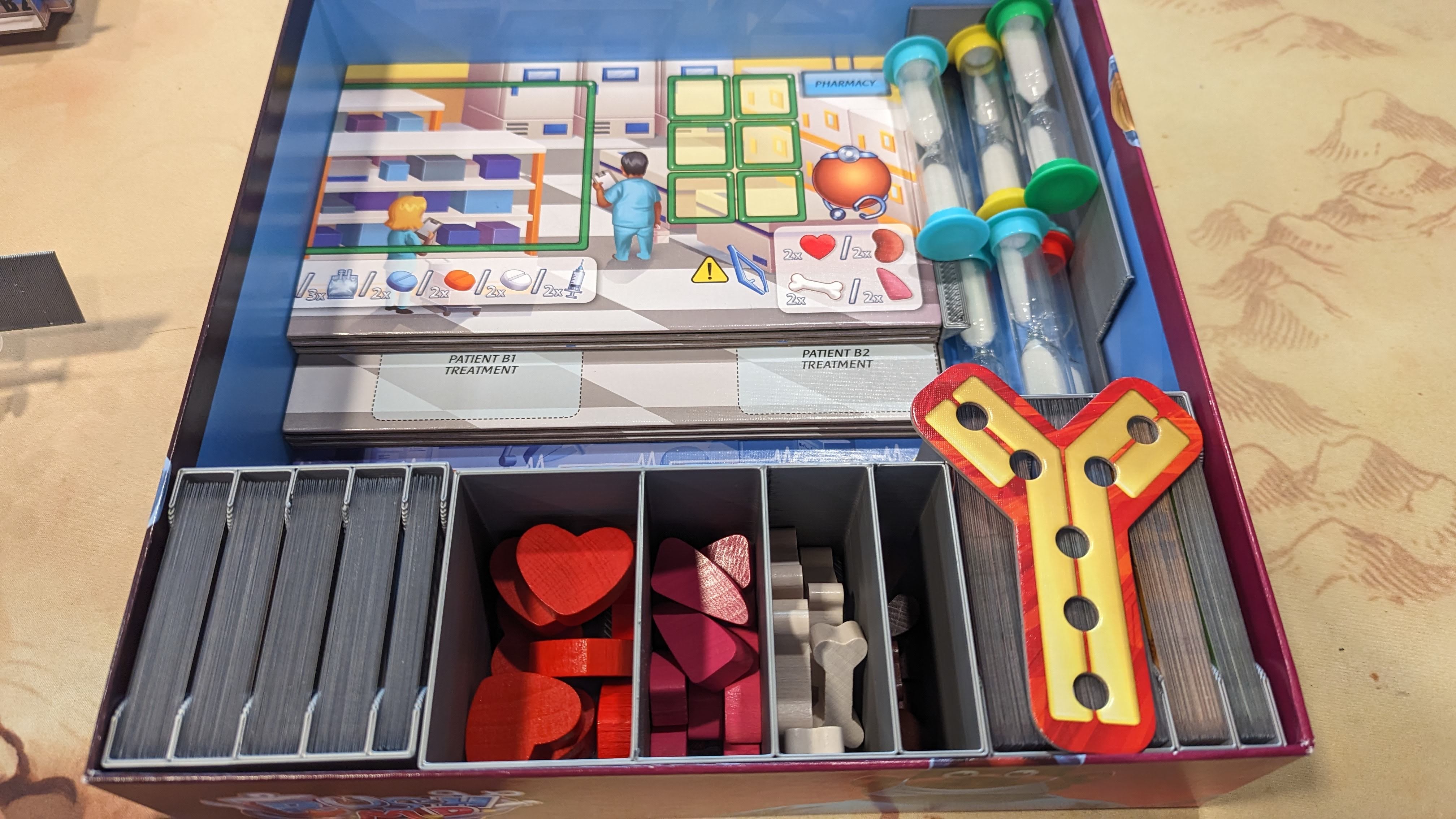 Rush M.D. core retail box insert/organizer - sleeved cards by ...