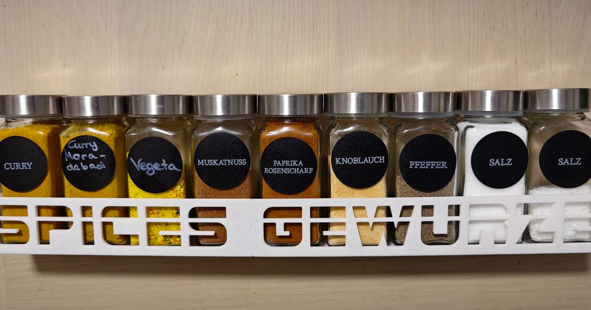 Spice Rack by EviLSeeD | Download free STL model | Printables.com