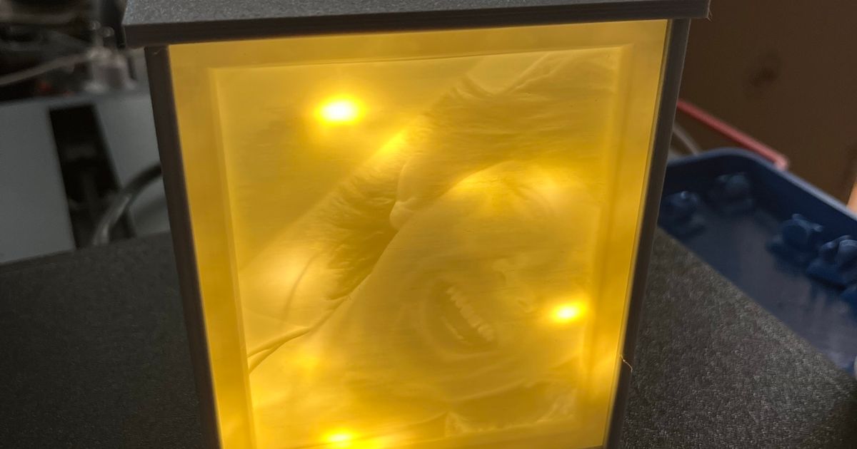 Frame for a lithophane picture by meister2005 | Download free STL model ...