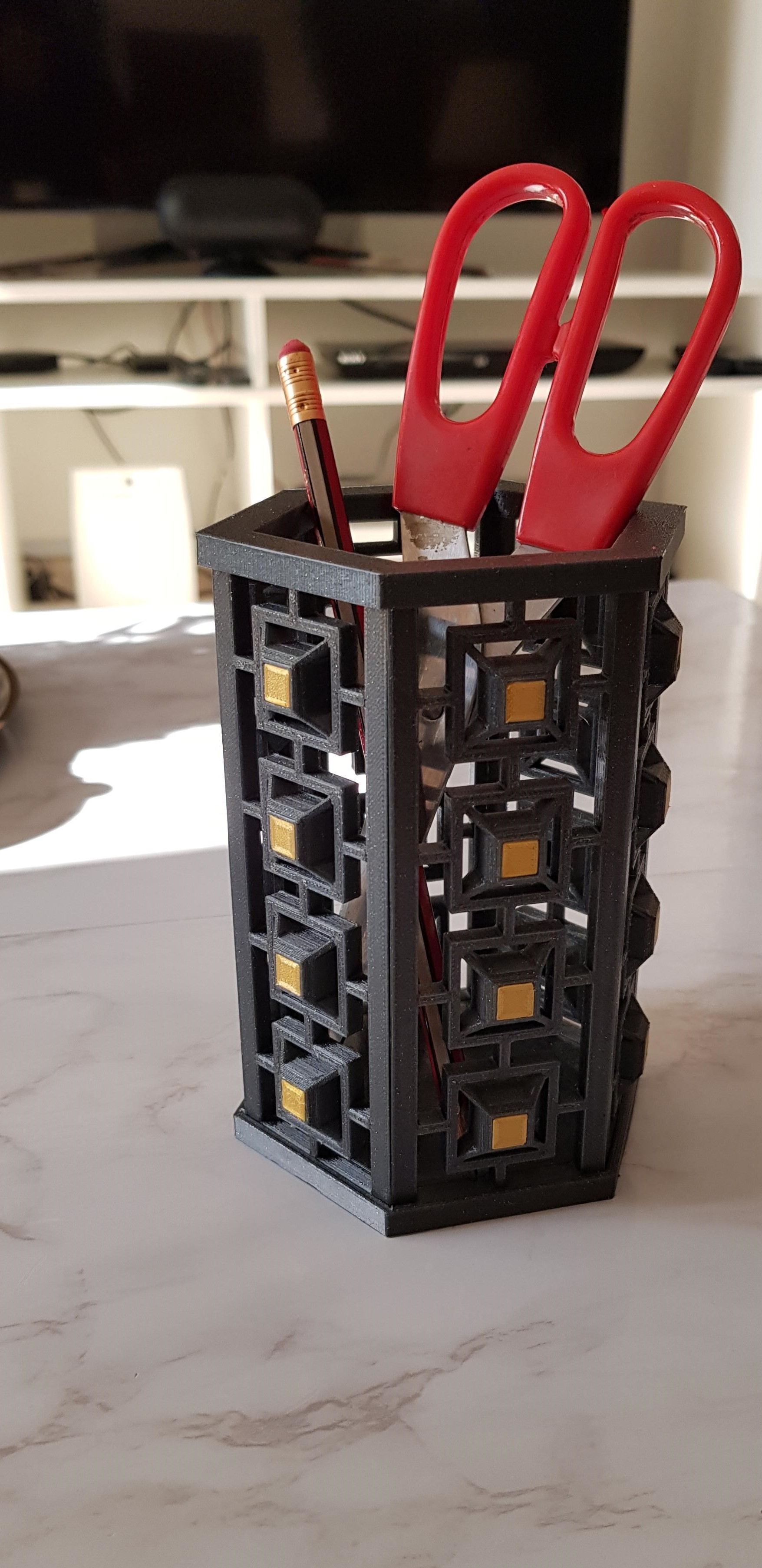 Octagon Desk Tidy by deadsimple | Download free STL model | Printables.com
