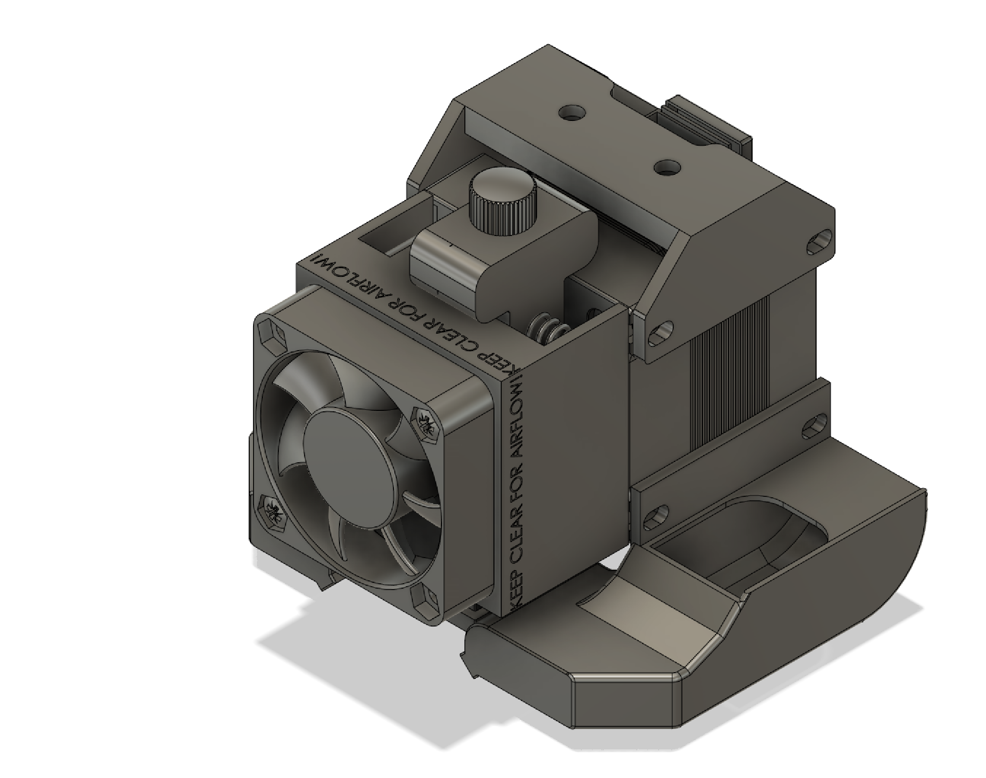 E3D Hemera Dual 5020 Blower + Exoslide Undermount by Poepiniwindt ...