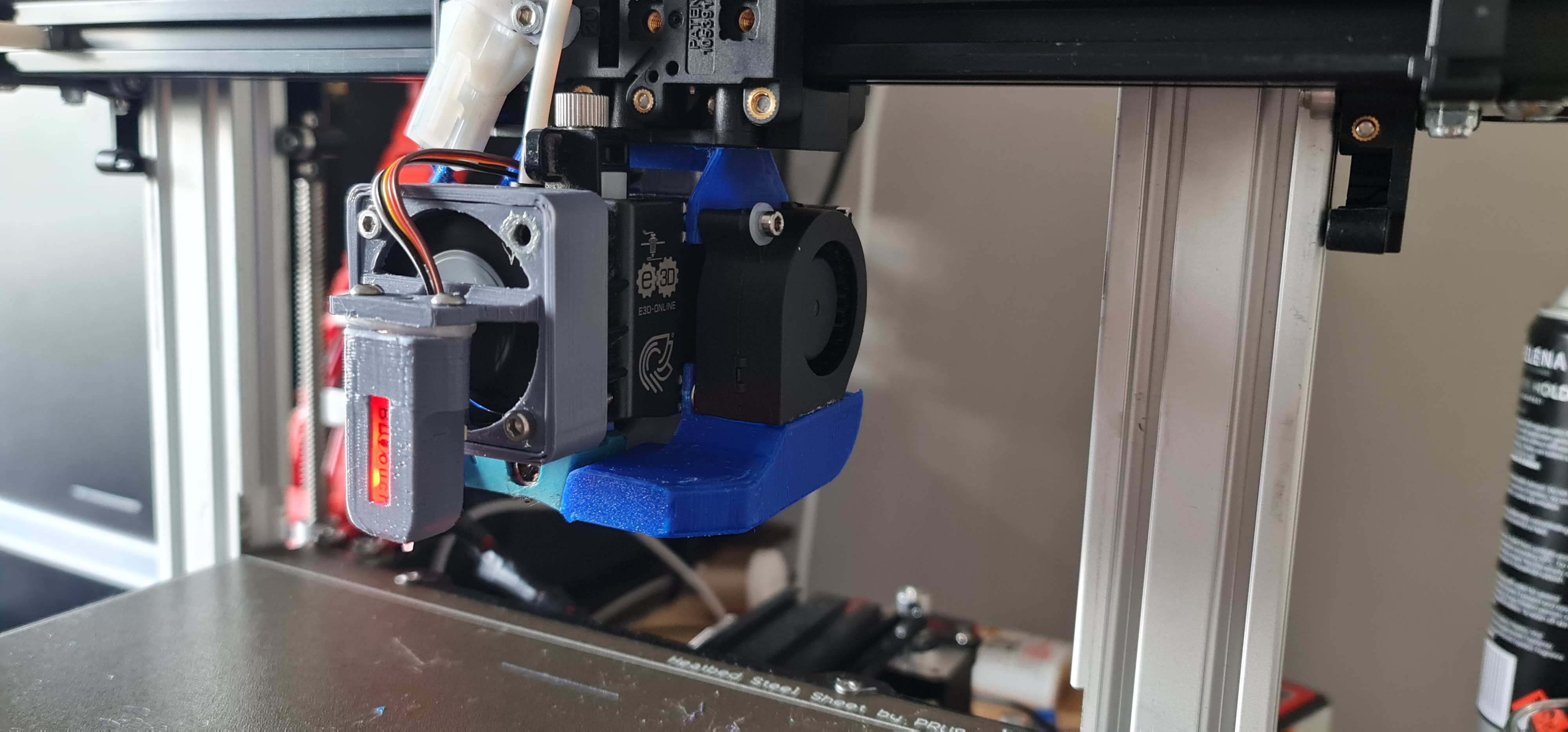 E3D Hemera Dual 5020 Blower + Exoslide Undermount by Poepiniwindt ...