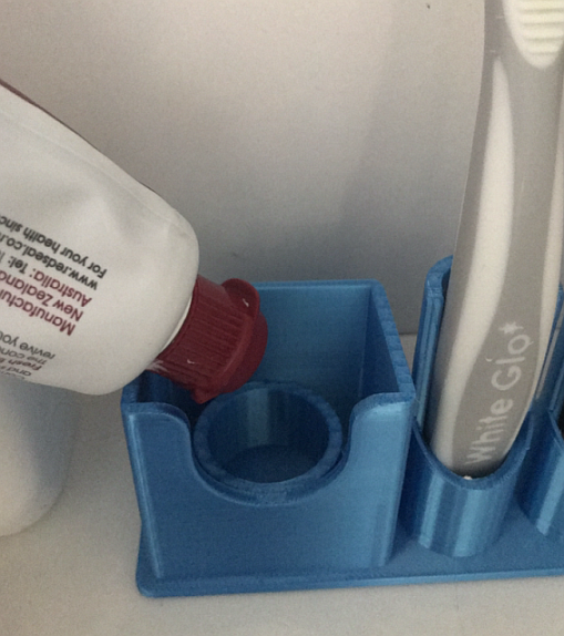 Toothpaste and toothbrush holder by chimera | Download free STL model ...