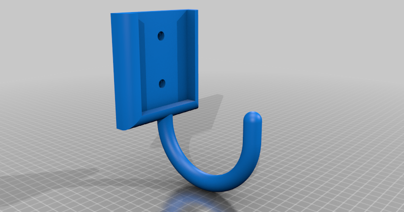 Large Clothes/Coat Hook with hidden screws by rashead | Download free ...
