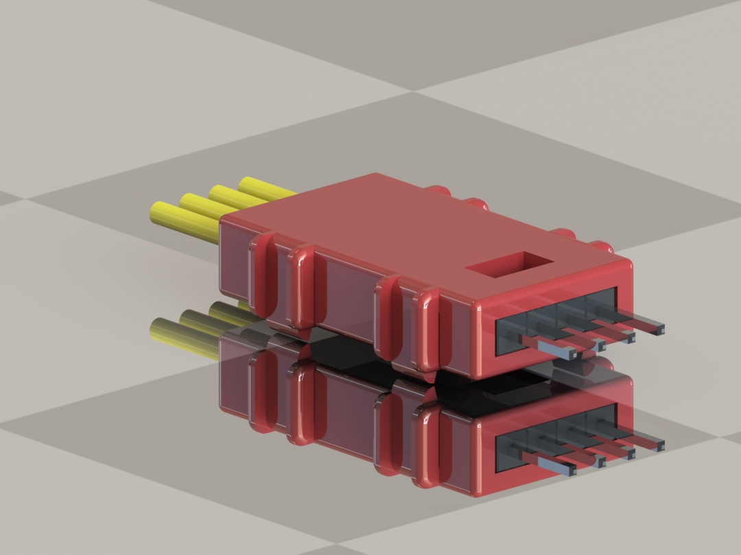 Connector housing Dupont 4Pin by NERDCORNER | Download free STL model ...