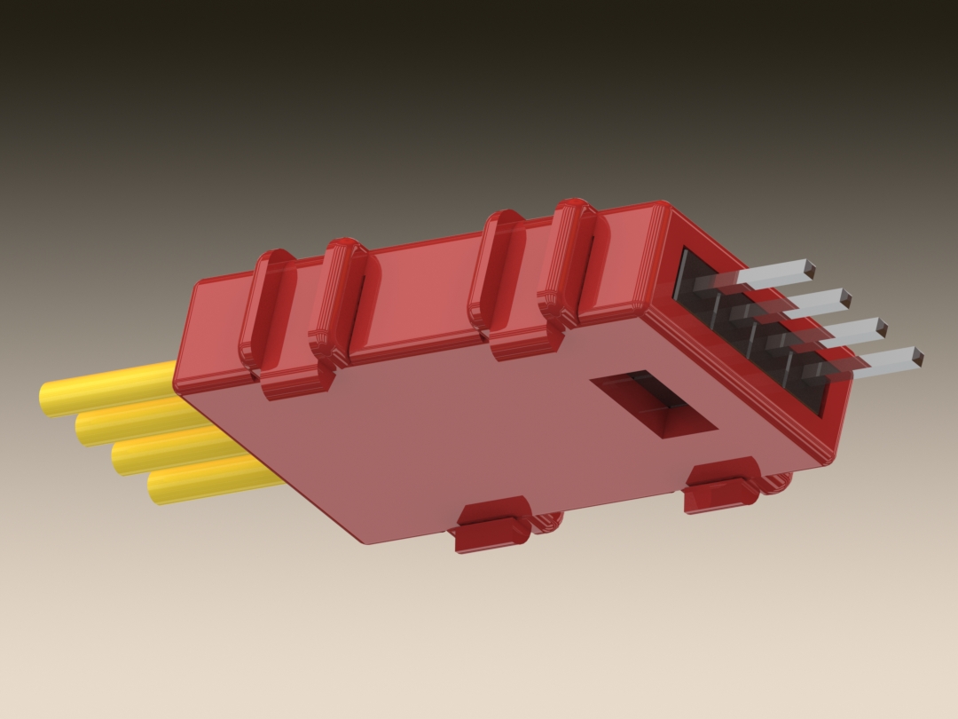Connector housing Dupont 4Pin by NERDCORNER | Download free STL model ...