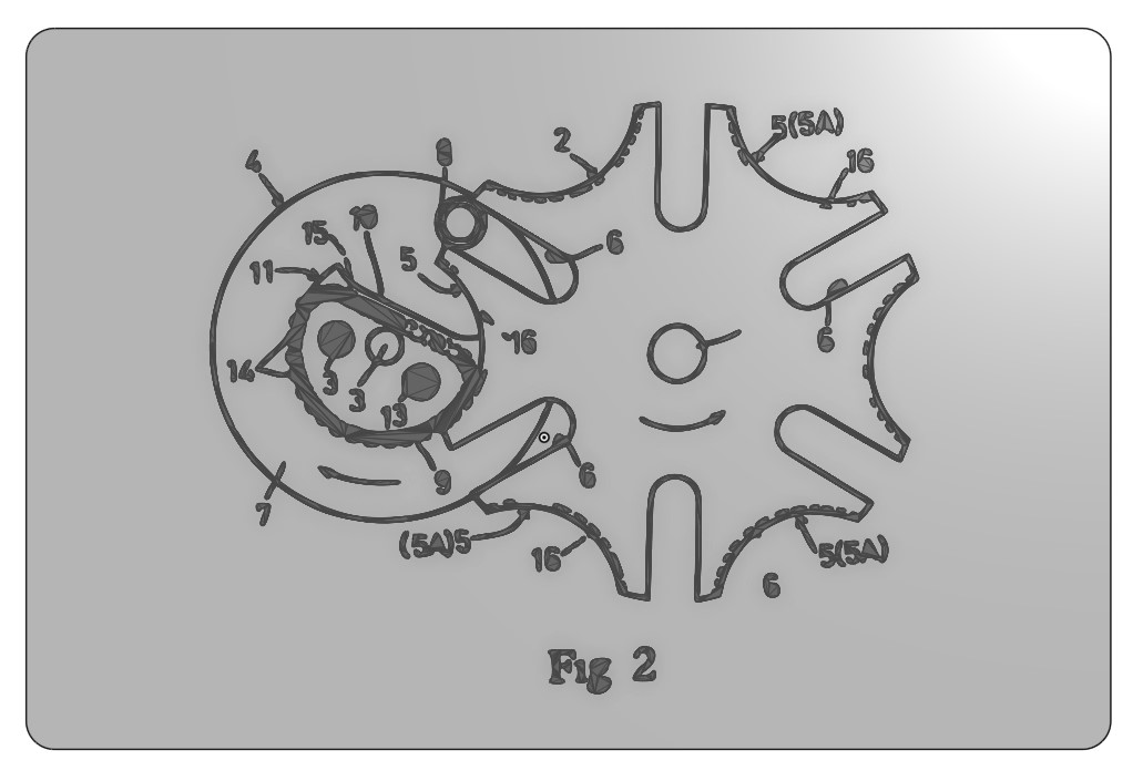 Geneva Drive Patent Art by nightfallvt | Download free STL model ...