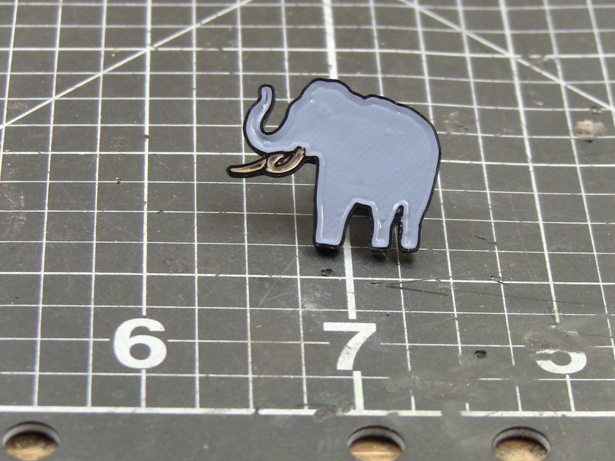 Elephant Enamel pin by Nick Tailor | Download free STL model ...