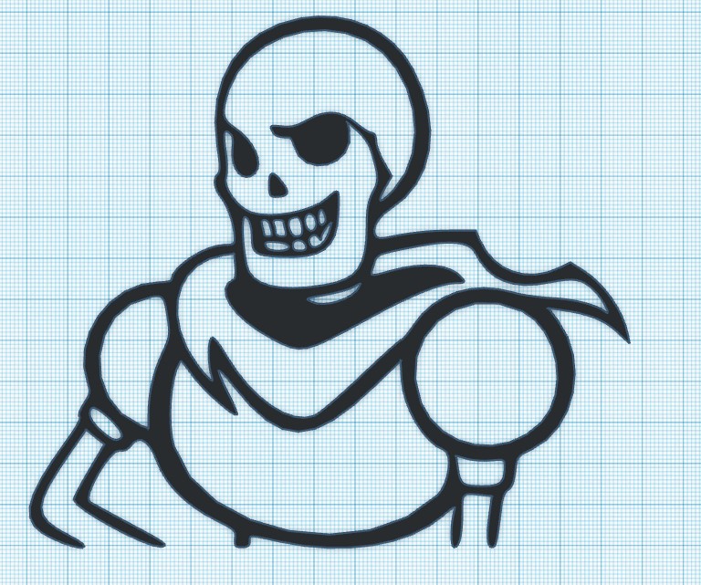 PAPYRAS - UNDERTALE - WALL ART by Ogama Industries | Download free STL ...
