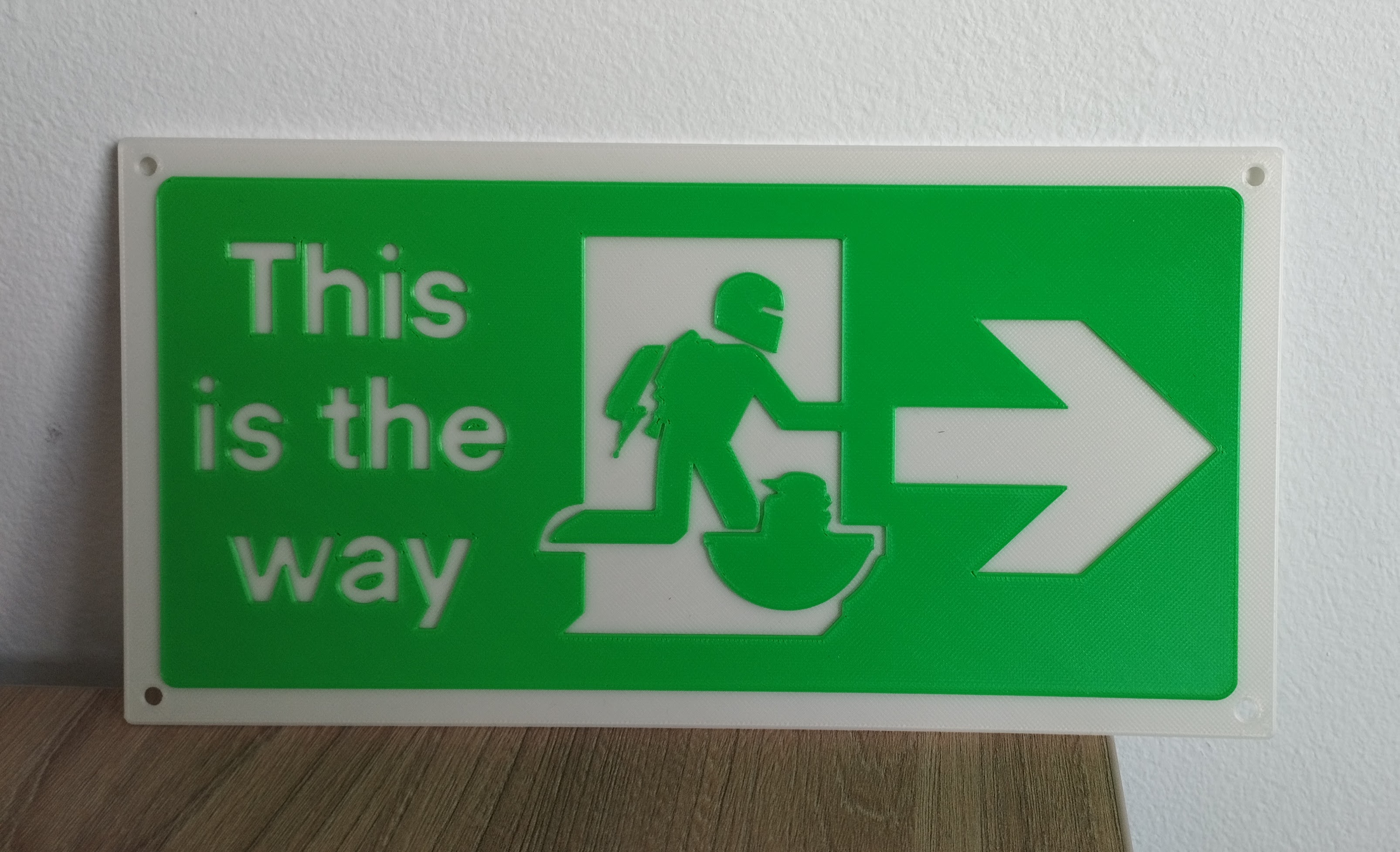 Mandalorian exit sign by LukynovoCZ | Download free STL model ...