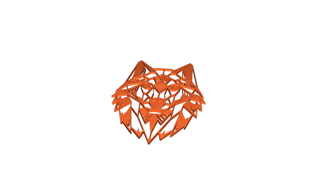2D Wolf for wall or cristal decoration by The Maker Chemists | Download ...