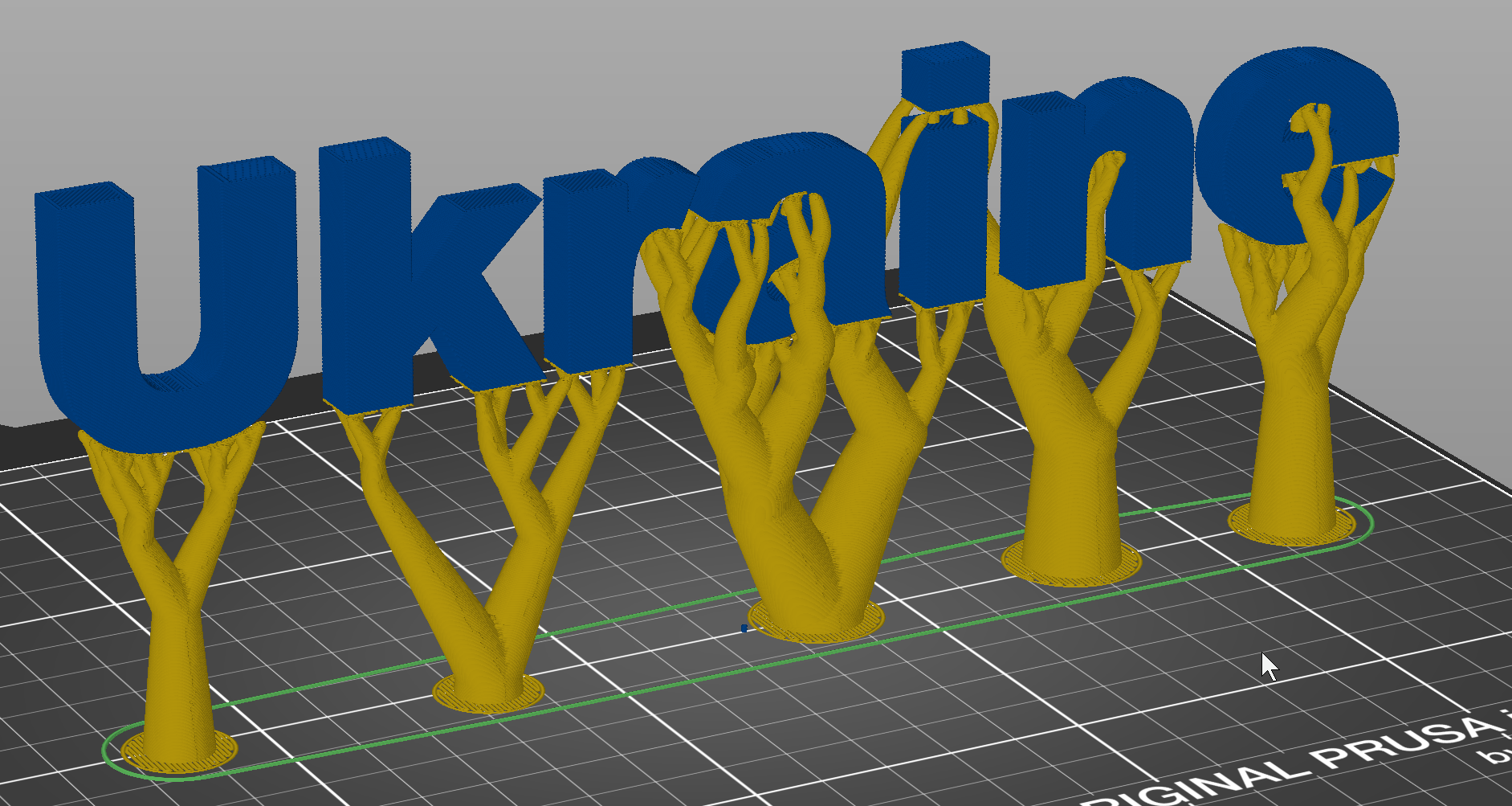 UKRAINE Name SUPPORT by Surfalex2000 | Download free STL model ...