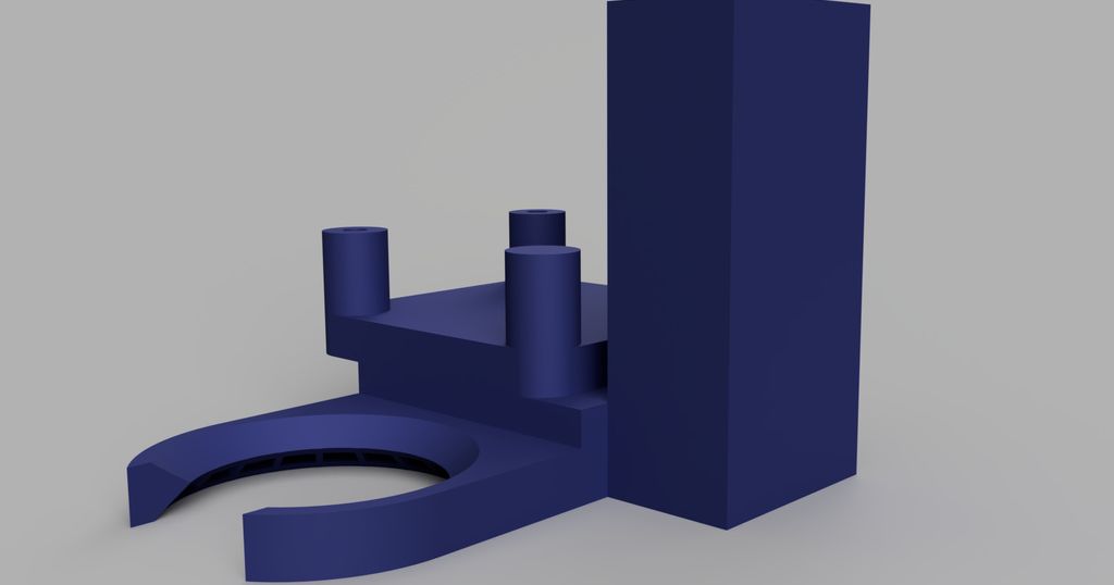 Wanhao D9 MKII MK2 Fan Duct with a flange for 50x50x15 Radialfan by LoboThirteen | Download free ...