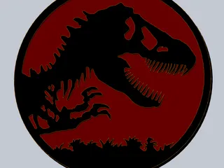 Jurassic Park Token&Medal by La Robottega | Download free STL model ...