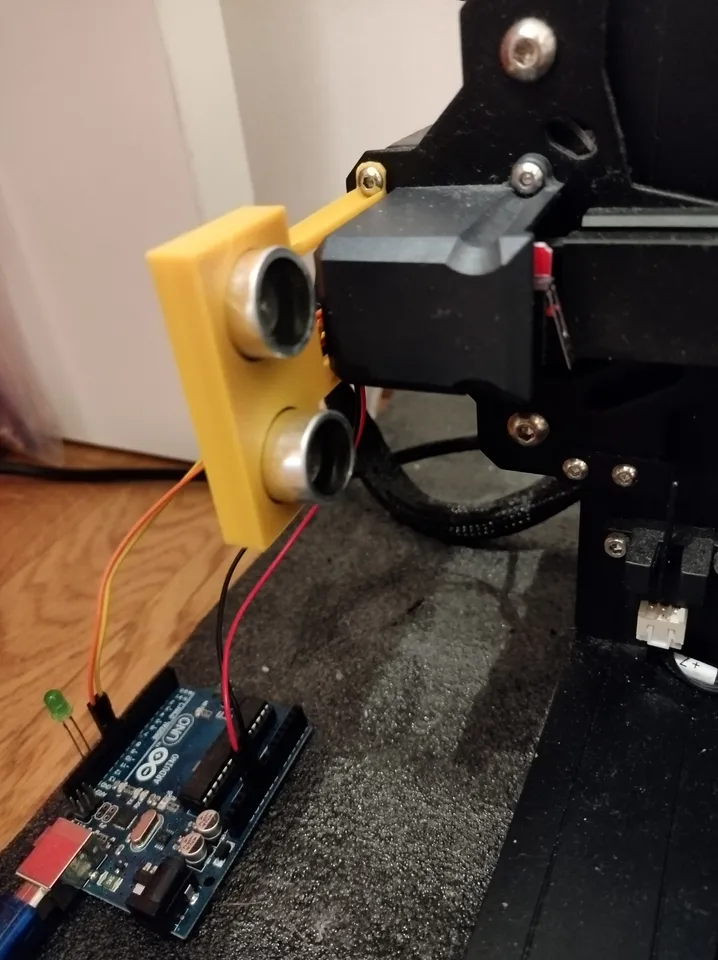 HC-SR04 Ultrasonic sensor mount for X axis - Elegoo Neptune3 by ...