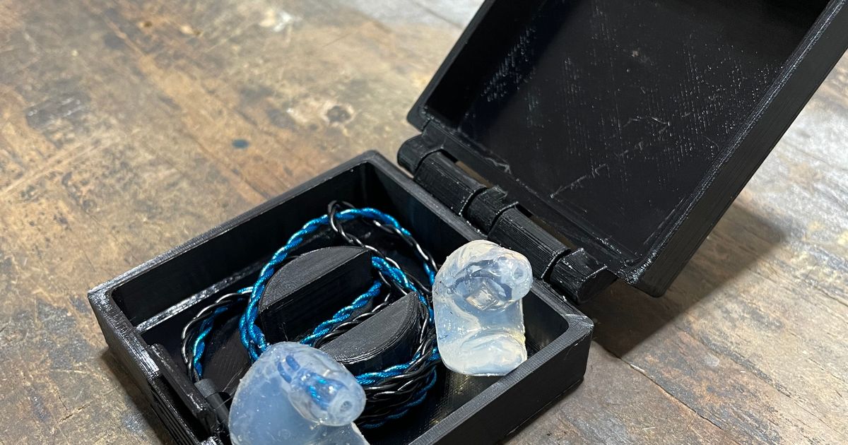 Earbud/IEM Carrying Case by soup74- | Download free STL model ...