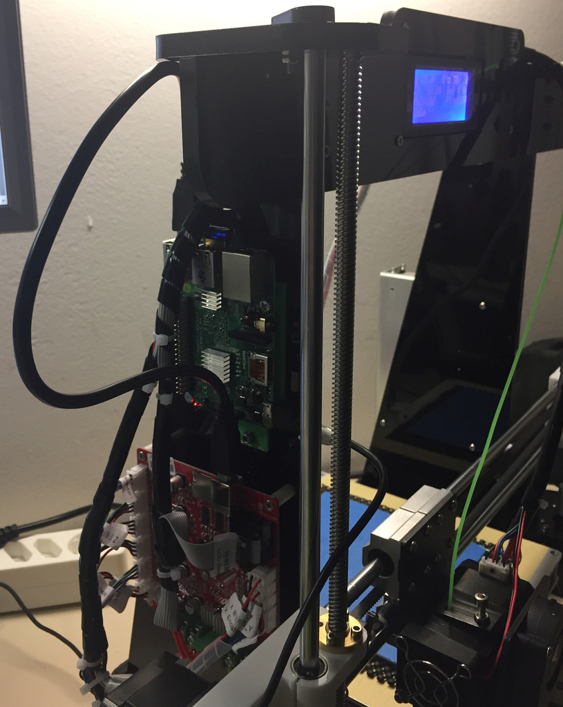 Raspberry mount for Anet A8 (Prusa i3 clone) by froetz | Download free ...
