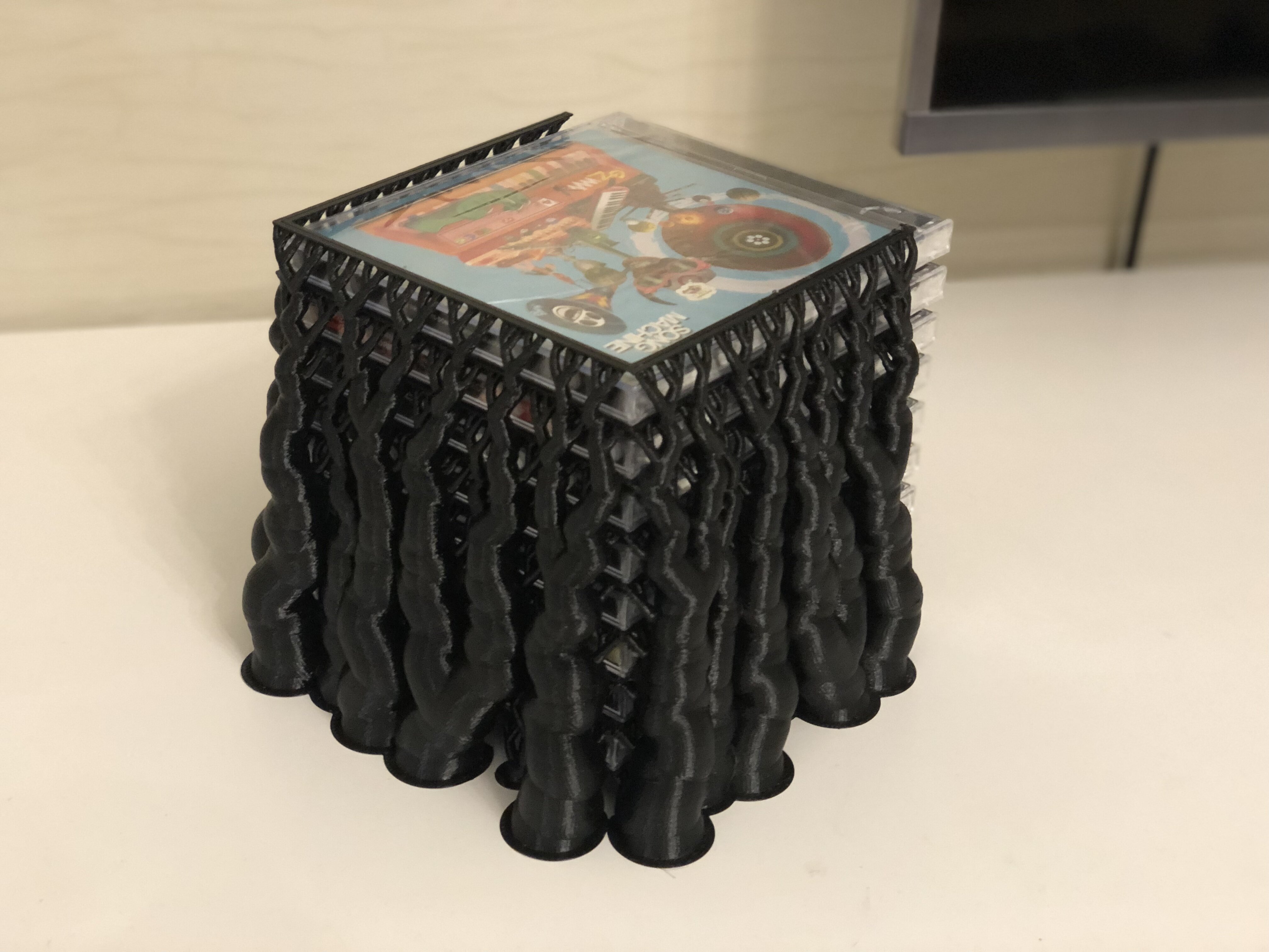 Organic rack for discs (1 to 12 slots) CD, Nintendo switch, PS4, Xbox ...